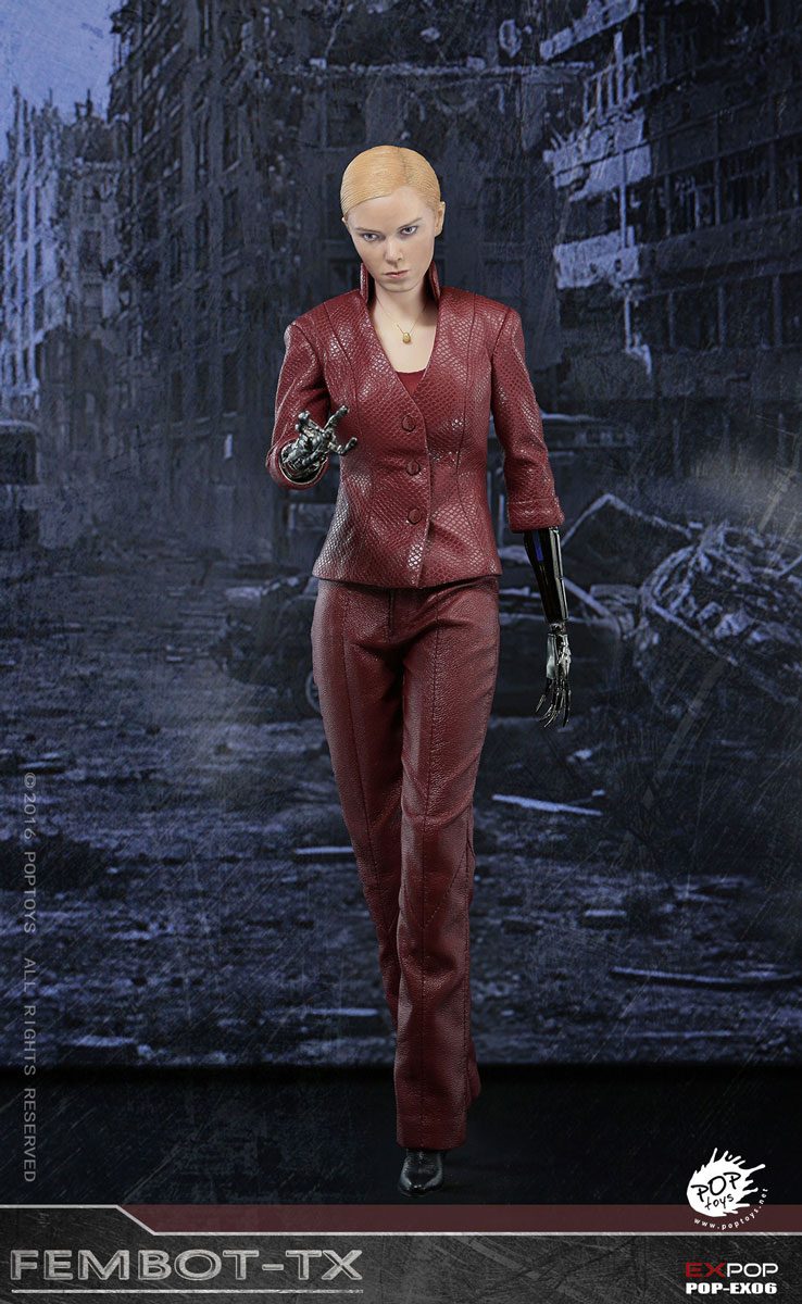 POPEX006 - 1/6 FEMBOT T-X, whole-boxed figure - NovelToys Collectible