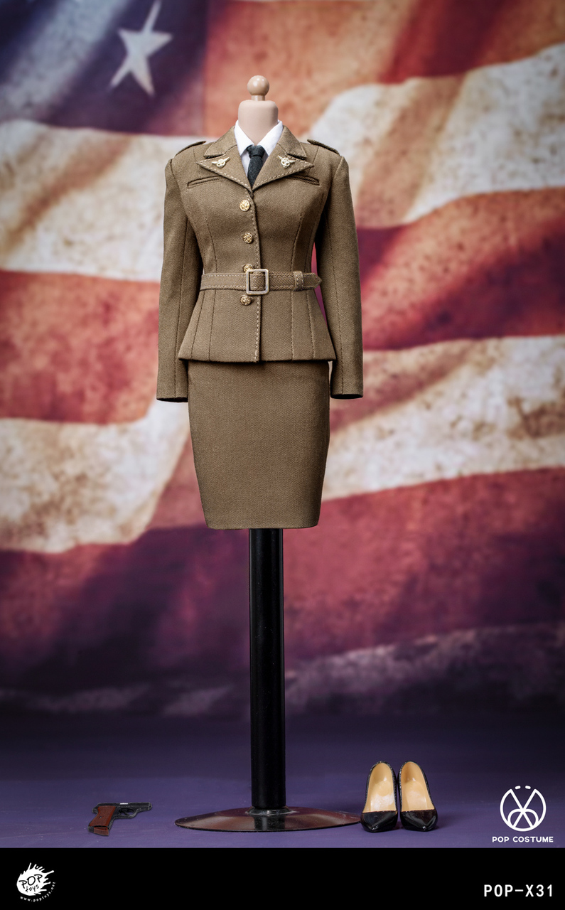 POP-X31 POP Toys 1:6 WWII US Army Female Agent Uniform - NovelToys ...