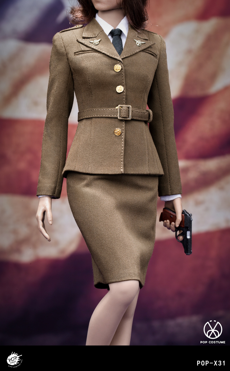 POP-X31 POP Toys 1:6 WWII US Army Female Agent Uniform - NovelToys ...