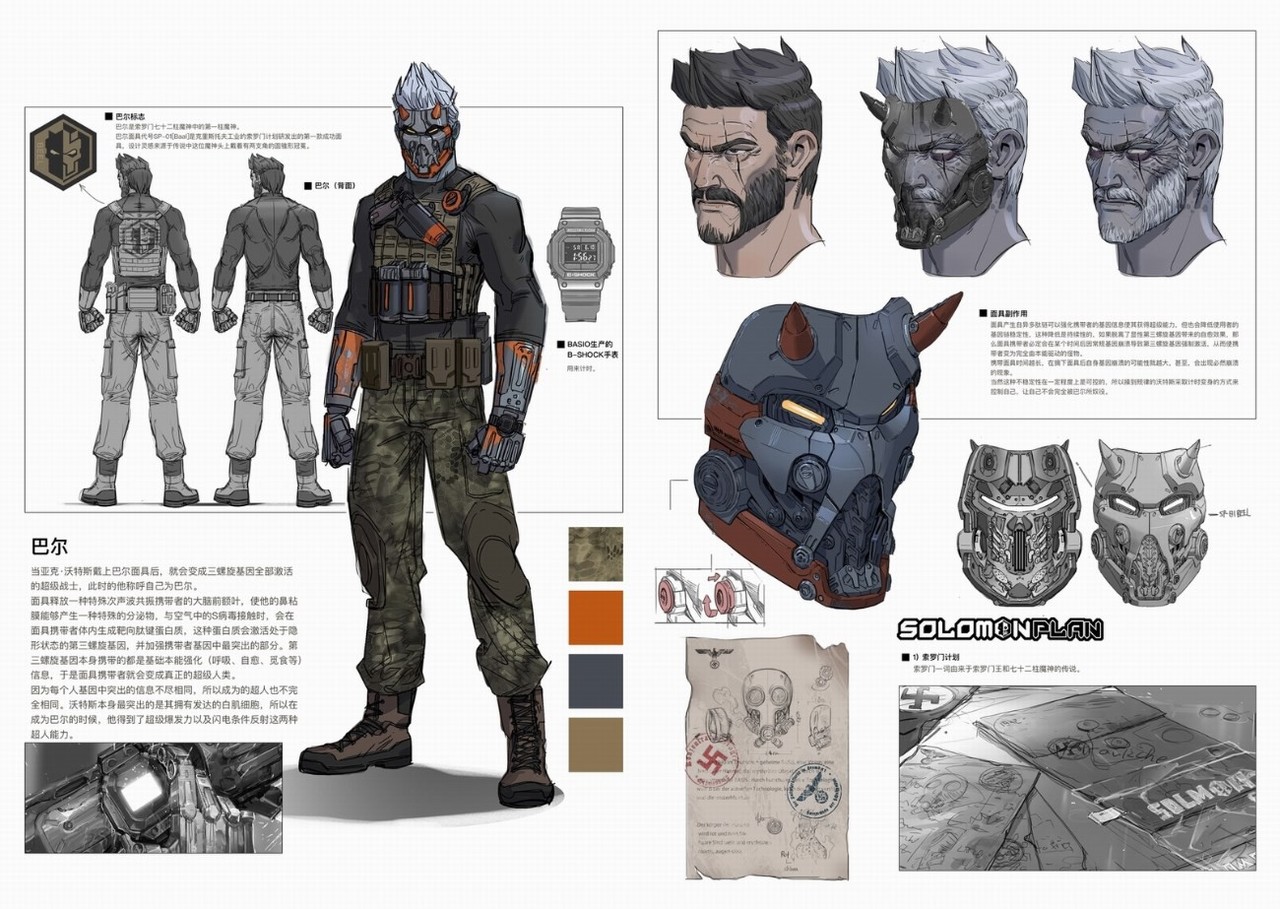 DAM-SIP001A DAMTOYS X O.A.T STUDIOS 1/12 SOLOMON IN PLAN BEEL MASK VERSION - NovelToys Collectible