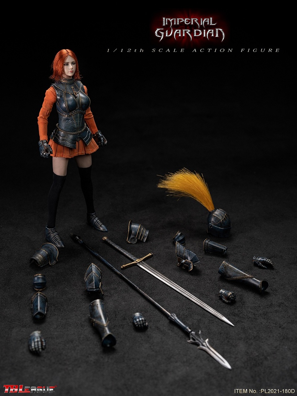 PL2021-180D TBLeague 1/12 Blue Imperial Guardian Female Figure ...