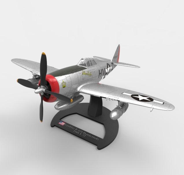 PZK-M-WW2P47D Panzerkampf 1/72 Die Cast Planes (Thunderbolt fighter ...