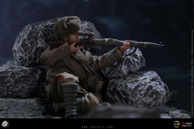 CMS011 POP Toys 1:12 Soviet Sniper Big Golden Tooth Figure - NovelToys ...