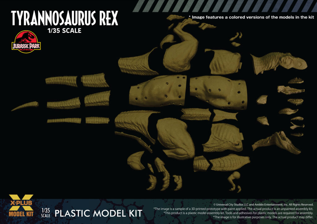 411-200130C - X-Plus Model Kit Series - 1/35 Scale T-Rex (Jurassic Park ...