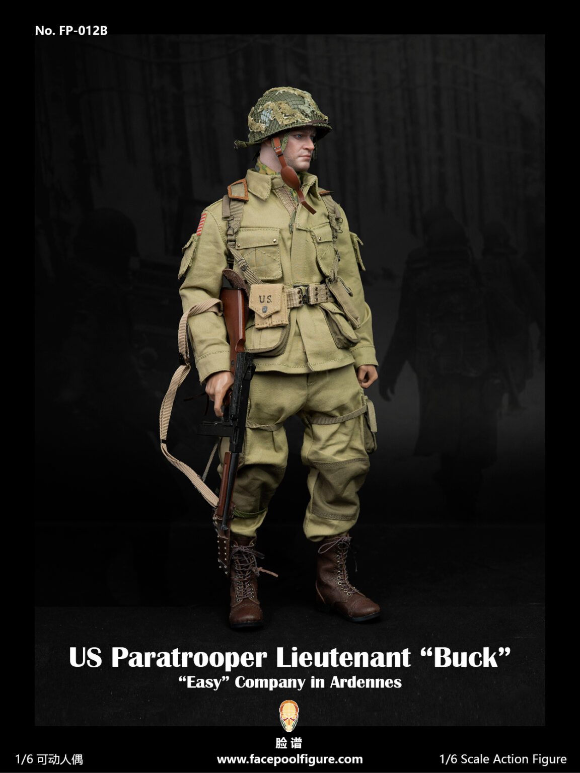 FP-012B - FACEPOOLFIGURE 1/6 Scale US Paratrooper Lieutenant Buck ...