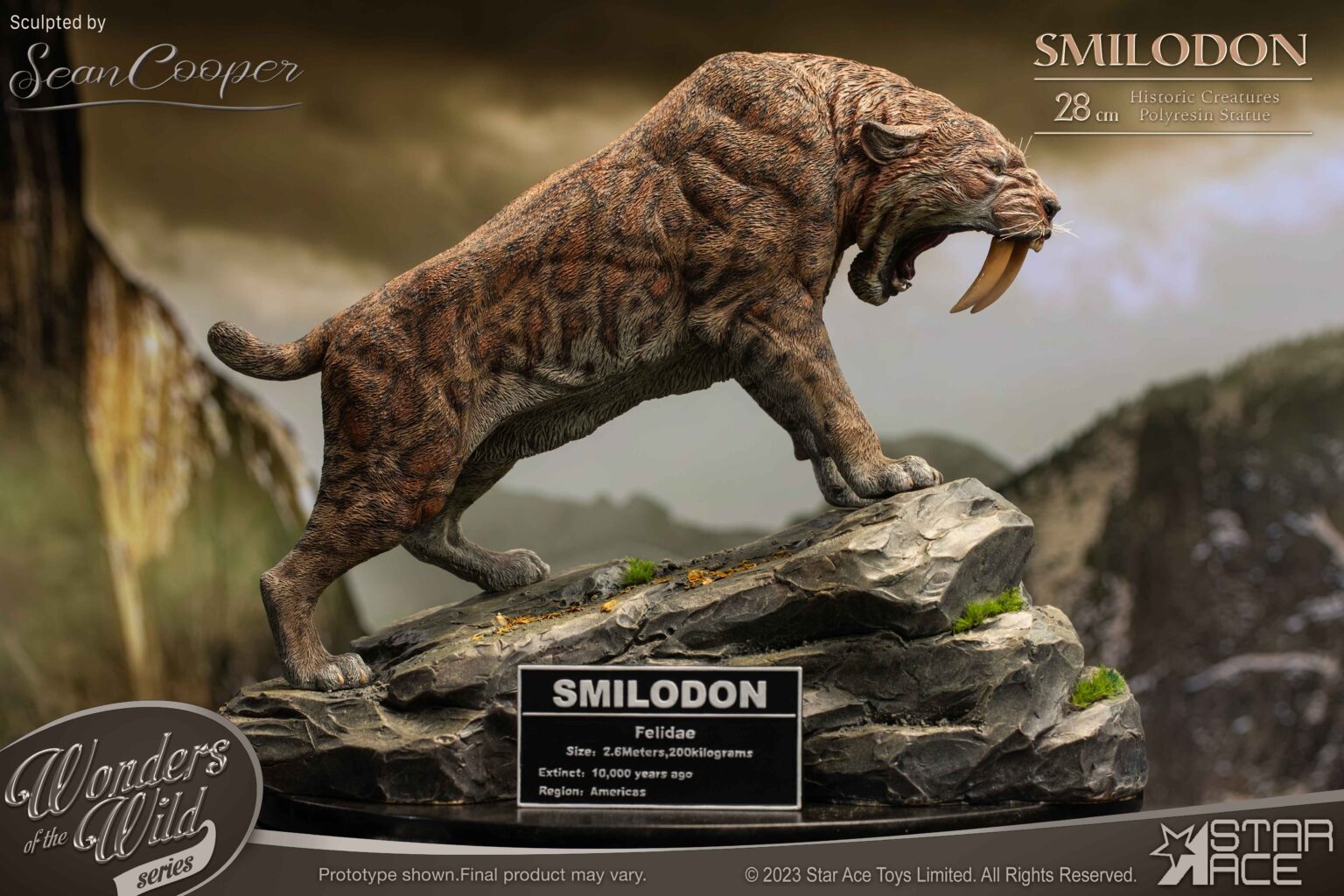 SA5037 - STAR ACE 28cm Polyresin Statues - Smilodon & Dire Wolf Twin ...