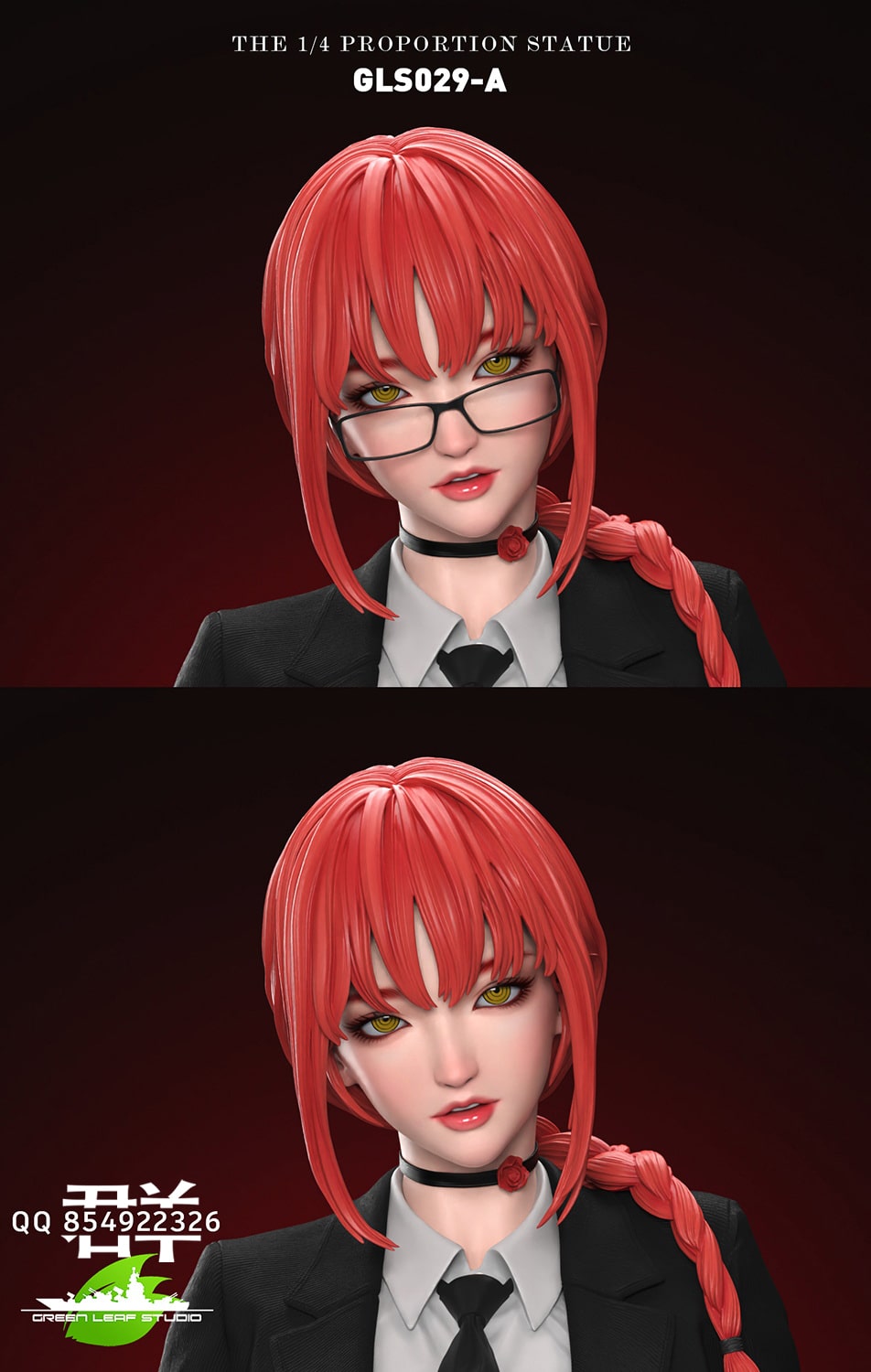 GLS029-A - GREEN LEAF STUDIO 1/4 OFFICE LADY - Makima Statue (Single ...