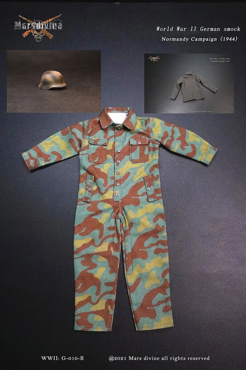 MAD-G011A - Mars Divine 1/6 Men Soldier Jumpsuits World War Ⅱ Metal ...