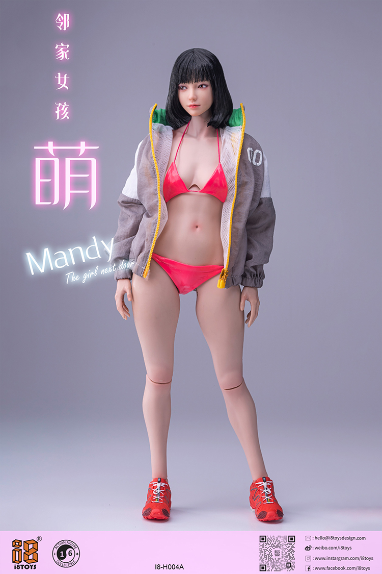 I8-H004A - I8Toys 1/6 The Girl Next Door "Mandy" - Head Pack - NovelToys Collectible