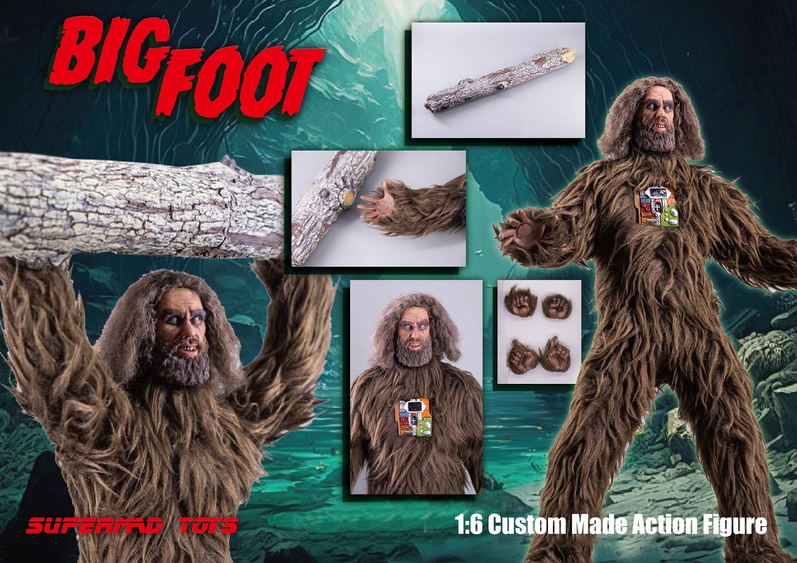 SMT001 - SUPERMAD TOYS 1/6 Big Foot Action Figure - NovelToys Collectible