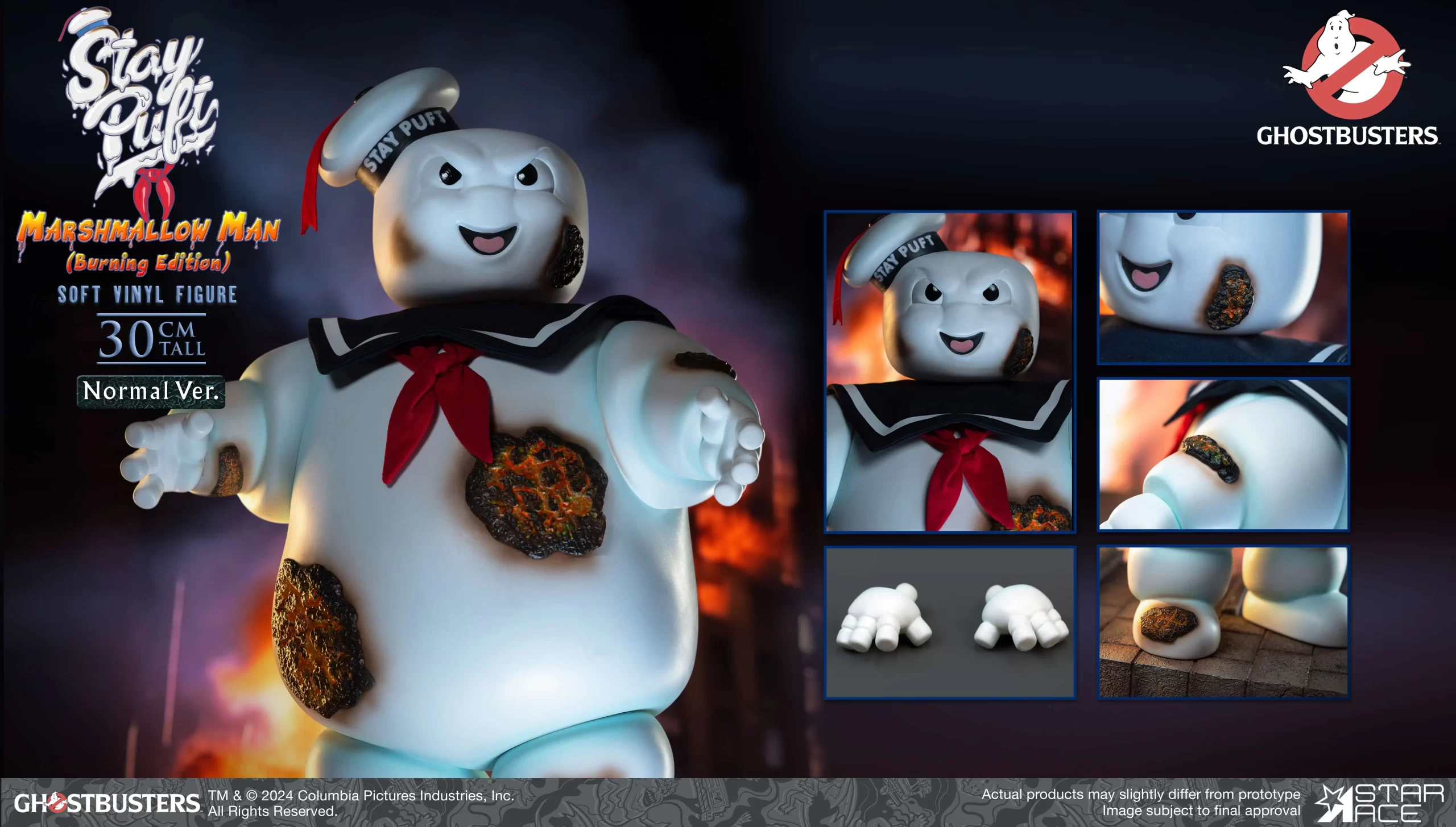 SA6054 - STAR ACE - 30cm Stay Puft Marshmallow Man - Burning Edition ...