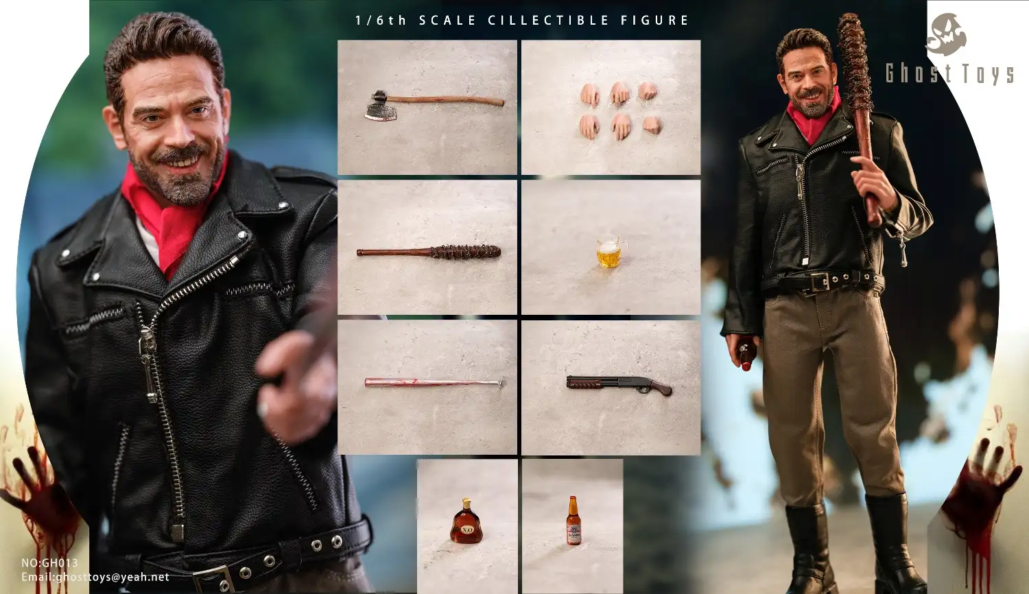 GH-013 - GHOST TOYS - 1/6 Walking Dead - Negan - NovelToys Collectible