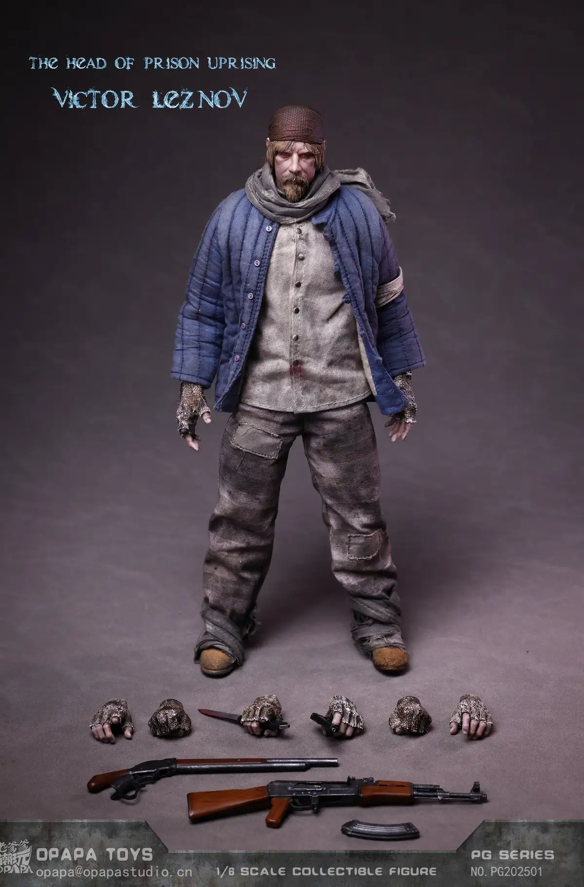PG202501 - OPAPA TOYS - 1/6 The Head of Prison Uprising - Victor Leznov ...