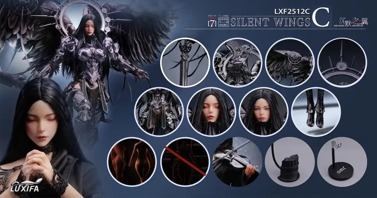 LXF2512C - LUCIFER - 1/6 Silent Wings - Dark Angel + Soloist ...