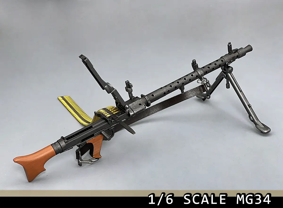 ZYMG34 - ZYTOYS - 1/6 WWII Weapon MG34 Light Machine Gun Plastic Model ...
