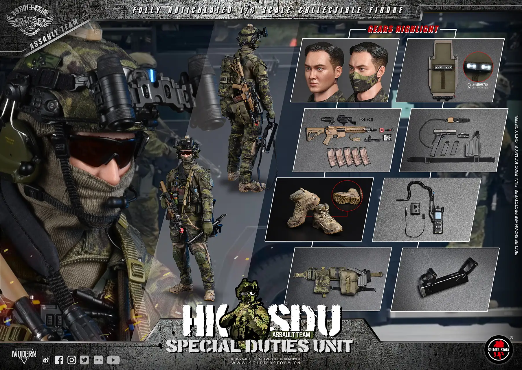 SS143 - Soldier Story - 1/6 China HK SDU Assault Rifleman - NovelToys ...