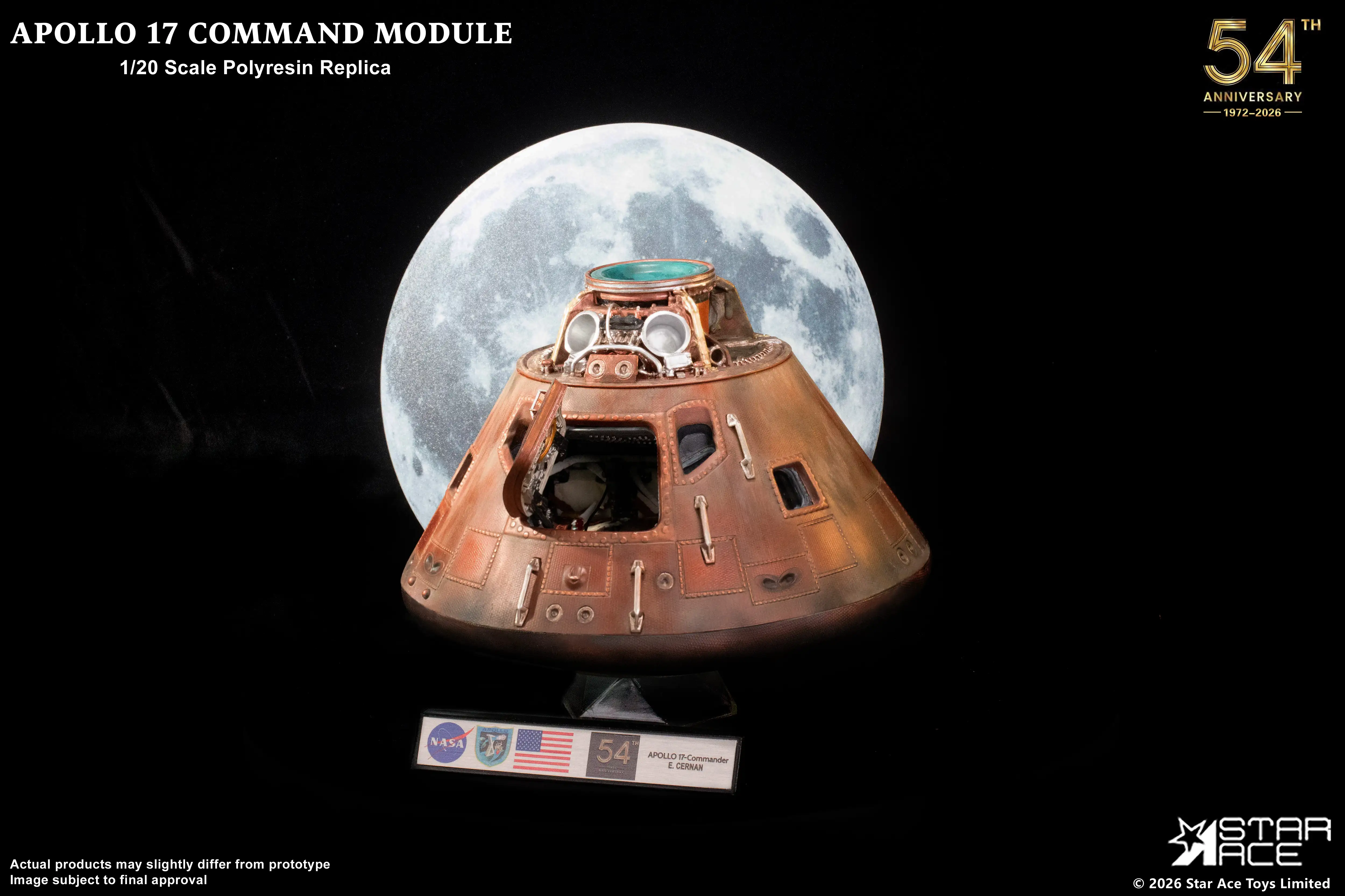 SA0161 - STAR ACE - 1/20 Apollo 17 Command Module - NovelToys Collectible